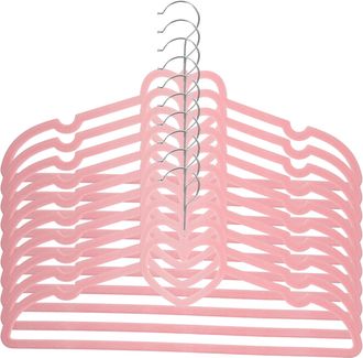 BESTONZON DOITOOL 10stücke Herzförmige Kleiderbügel Aus Kunststoff Mit Drehhaken rutschfeste Kleiderbügel Für Jacken Hemden Kleider Und Anzüge Für Kleiderschran