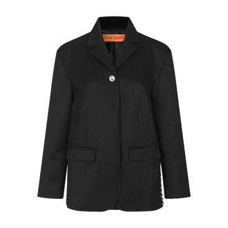 Stine Goya Kristallverzierte Twill-Blazer - - Jackets - Damen - Schwarzk - S