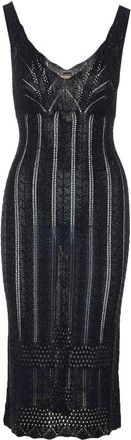 Twinset Robe Au Genou - Noir