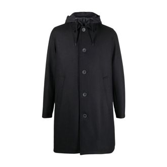 Herno Manteau Ecowool - Homme - Manteaux - Bleu - Taille: 2XL