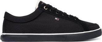 Tommy Hilfiger Sneakers aus Stoff Th Low FW0FW09390 Schwarz