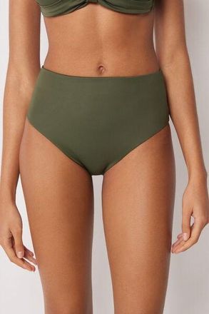 Calzedonia Bikinihose Mit Hohem Bund Premium Sculpt Grun