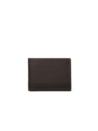 Momo Design Mens Wallet Coffee-Black Leather Bags