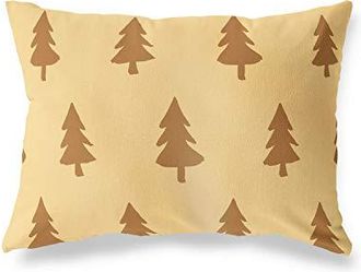 Bonamaison Le Jardin du Lin Kissen Zierkissenbezug Brauntöne Kissenbezug, Weich Bequem, Für Zuhause Autos Büro Sofa Wohnzimmer Couch Schlafzimmer Dekor, 35x50 Cm