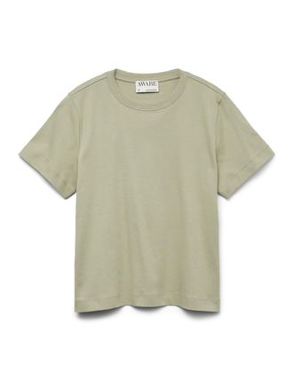 Vero Moda Damen Awnaima Ss O-Neck T-Shirt Noos, Tea, Medium