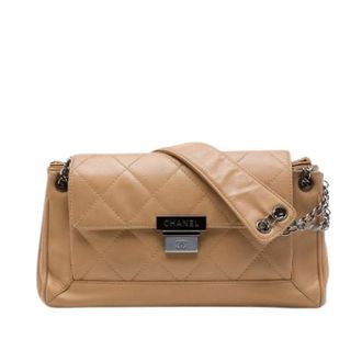 Chanel Pre-owned Quilted Caviar Shoulder Bag - - Pre-owned - Damen - Beige - ONE SIZE