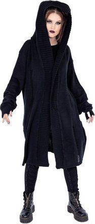 EMP Strickjacke Axel Cardigan Punk Gothic Goth Grunge Distressed