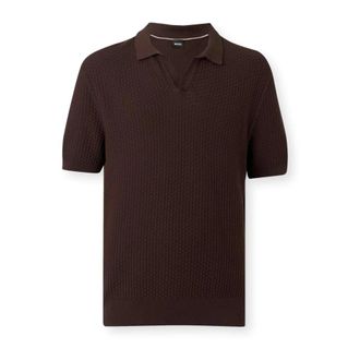 HUGO BOSS H-Natalo Polo - - Knitwear - Herren - Braun - XL