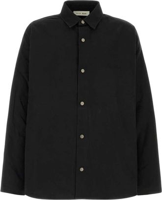 Fear of God Homme, Vestes, Noir, Taille: L Chemise-veste en toile