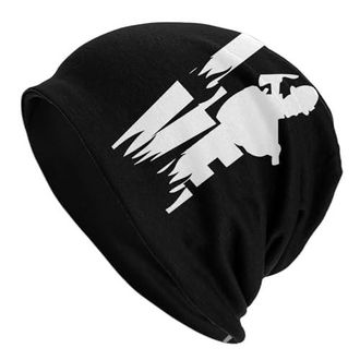 Generic Homme Femme Bonnet &Agrave; Revers Jadore Les Pompiers Bonnet dhiver Mode Bonnets Tricot&eacute; Chaud Bonnets De Ski pour Ski Hiver Cyclisme