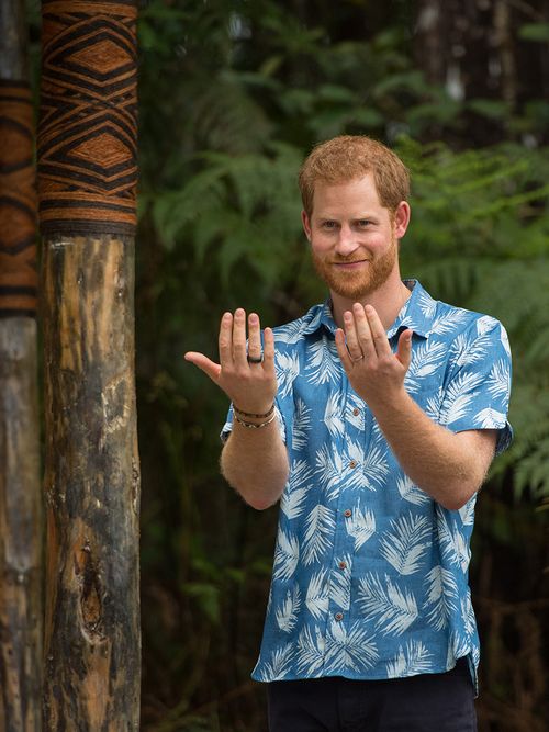 Prince Harry chemise hawaïenne
