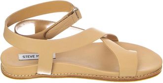 Steve Madden Femme, Chaussures, Beige, Taille: 38 1/2 EU Sandales Plates