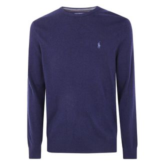 Polo Ralph Lauren Pull &agrave; Manches Longues &Eacute;l&eacute;gant - Homme - Pulls - Bleu - Taille: S