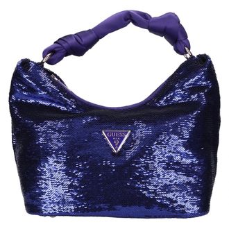 Guess Stoff- und Pailletten-Tasche - - Bags - Damen - Blau - ONE SIZE