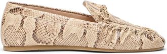 Stuart Weitzman Femme, Chaussures, Beige, Taille: 38 1/2 EU Britt Bow Loafer