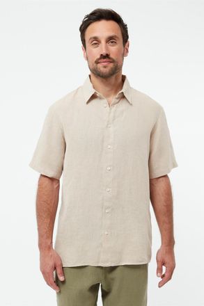Givn Herren vegan Hemd Kurzarm Koda Oat Beige