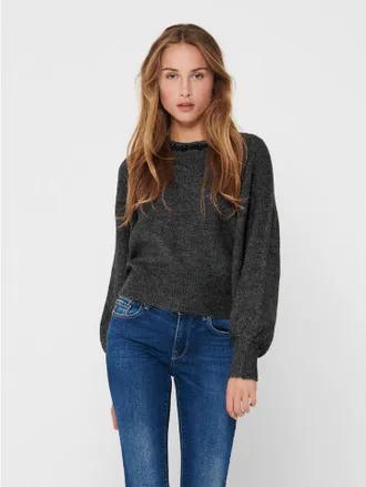 Only Strickpullover ONLELSA L/S PULLOVER KNT NOOS Materialmix, regular fit