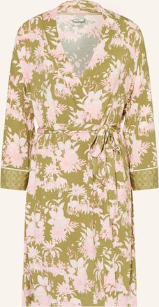 Triumph Damen-Morgenmantel Aura Spotlight Mit 3/4-Arm gruen