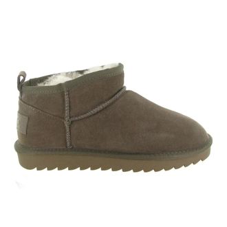 Colors Of California Femme, Chaussures, Gris, Taille: 41 EU Bottine Courte en Peau de Mouton