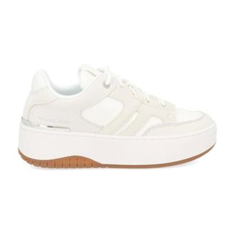 Michael Kors Femme, Chaussures, Blanc, Taille: 37 EU Baskets Ryder en cuir