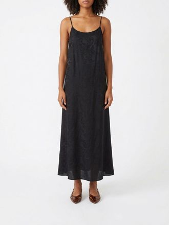 Uma Wang Robe nuisette midi en m&eacute;lange de viscose &agrave; fines bretelles