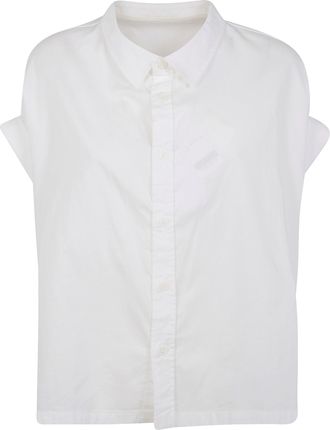 Yohji Yamamoto Short Sleeve Short Blouse