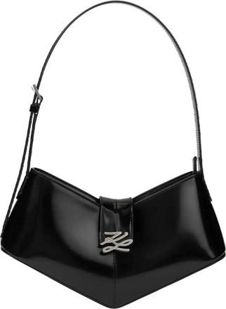 Karl Lagerfeld K/Studio Autograph Schultertasche Spazzolato - - Bags - Damen - Schwarzk - ONE SIZE