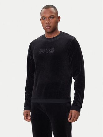HUGO BOSS Sweatshirt Velour 50550636 Schwarz Regular Fit