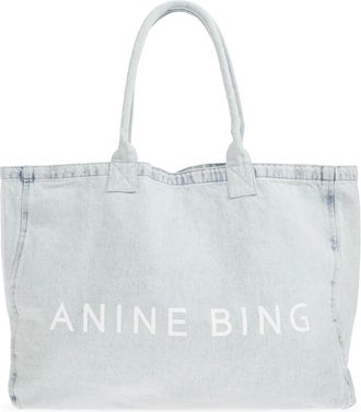 Anine Bing Femme, Sacs, Bleu, Taille: ONE Size Leo Denim Shopper Bag