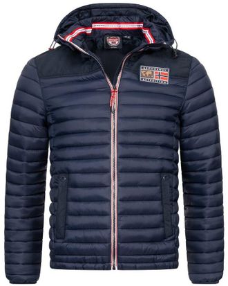 Geographical Norway Steppjacke Herbst Winter Jacke &Uuml;bergangsjacke Outdoor Kapuze abnehmbar Steppjacke