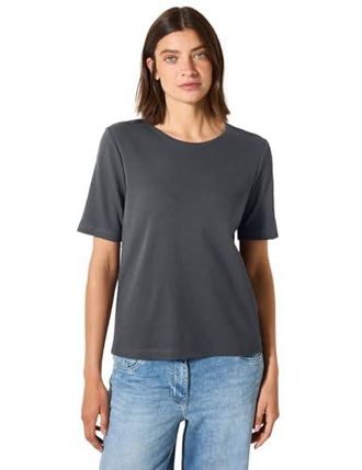 Cecil T-Shirt pour Femme, Gris volcanique, L