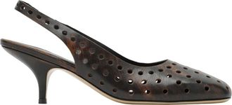 Dries Van Noten Femme, Chaussures, Brun, Taille: 40 EU Escarpin Sling Back &agrave; Talon Aiguille 65 mm