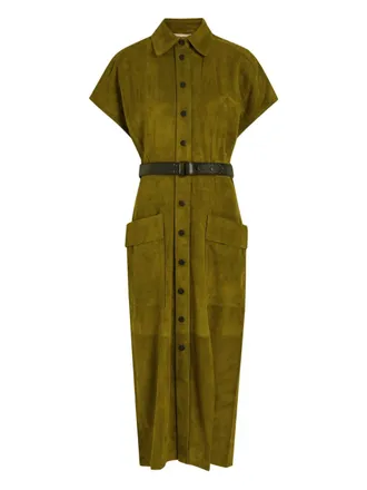 Skiim robe boutonn&eacute;e &agrave; taille ceintur&eacute;e - Vert