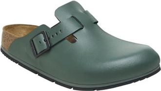 Birkenstock Boston Pro Chaussons en cuir pour homme et femme - Sabots - Certifi&eacute;s EN ISO 20347:2043 - Chaussures professionnelles pour la m&eacute;decine, la restauratio