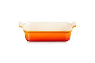 LE CREUSET Le Creuset H&eacute;ritage Plat Rectangulaire, C&eacute;ramique, 26 cm, 2,4 L, Volcanique, 71102260900001