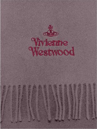 Vivienne Westwood Femme, Accessoires, Brun, Taille: ONE Size &Eacute;charpe Brod&eacute;e