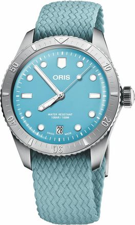Oris Divers Sixty-Five Cotton Candy 38mm Edelstahl Gr&uuml;n Unisexuhr 01 733 7771 4055-07 3 19 02S
