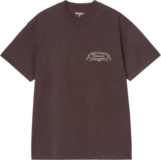 Carhartt Work in Progress S/S Chez WIP T-Shirt - - Tops - Herren - Braun - M