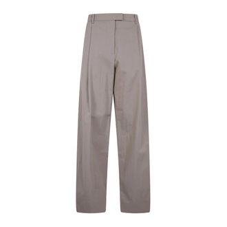 Magda Butrym Weite Faltenhose - - Trousers - Damen - Braun - XS