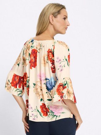 Heine Klassische Bluse Druck-Tunika 3/4-Arm