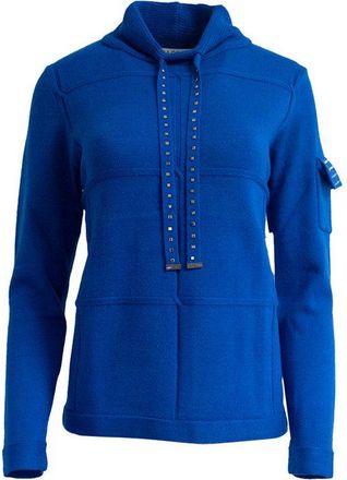 Passioni Strickpullover Sweatshirt mit Taschendetail und Strass