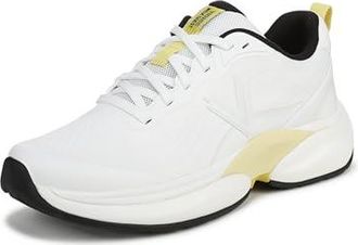 Vionic Walk Quest pour femmes, Cuir et tricot blanc/noir, 40.5 EU