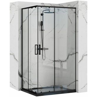 Rea cabine de douche punto black 80x100