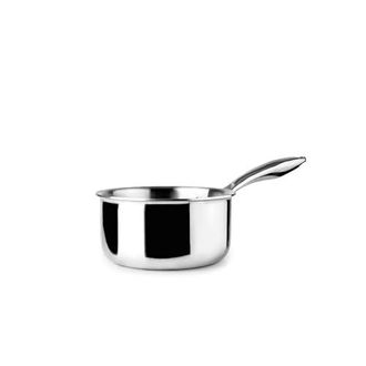 Ibili Casserole triple couche naturelle, 18 cm, 2 litres, acier inoxydable, convient pour induction, sans antiadh&eacute;sif