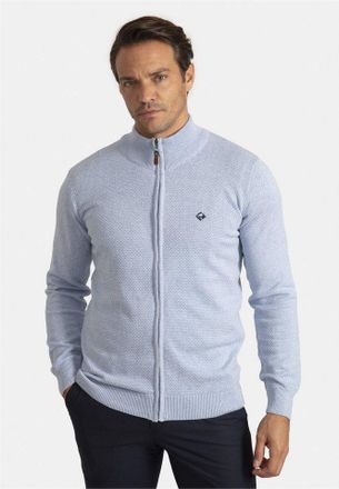 Sir Raymond Tailor Strickjacke Sydney (1-tlg) mit kleinem Stehkragen