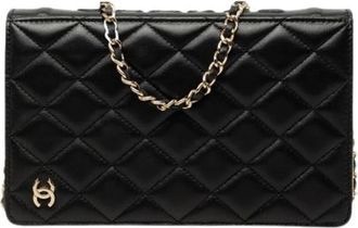 Chanel Pre-owned Book Wallet on Chain - Femme - Pre-owned - Noir - Taille: ONE Size
