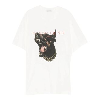 Ih Nom Uh Nit Dobermann T-shirt - - Tops - Herren - Wei&szlig; - L