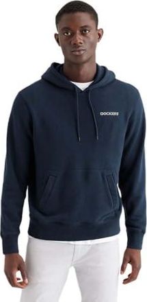Dockers Sweat-Shirt &agrave; Capuche Popover pour Homme, Stencil Navy Blazer (Egret), XL