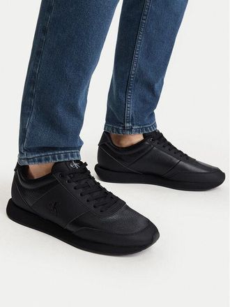 Calvin Klein Sneakers Retro Run Lace Band Tmb Lth Mix HM0HM02447 Schwarz