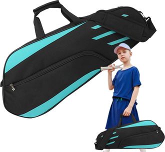 Generic Badminton-Schl&auml;gertasche, Tennistasche mit 3 Schl&auml;gern, Aufbewahrungstasche f&uuml;r Badminton, wasserdicht, f&uuml;r Sport und Reisen im Freien f&uuml;r Jugendliche